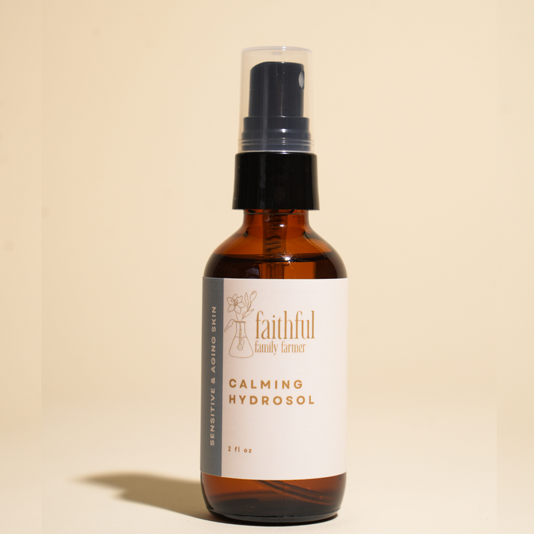 Calming Facial Hydrosol - Sensitive & Aging Skin – Faithful Family Farmer